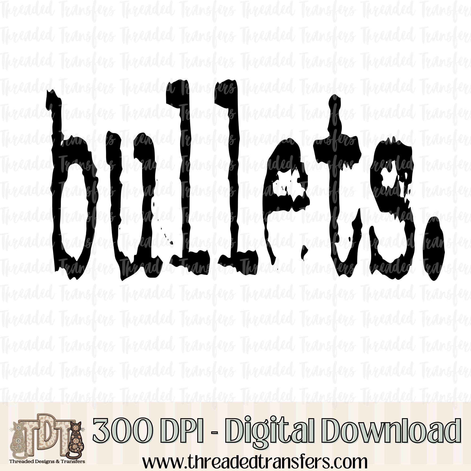 Bullets Typography Digital Design Download (PNG Format - no product sh ...