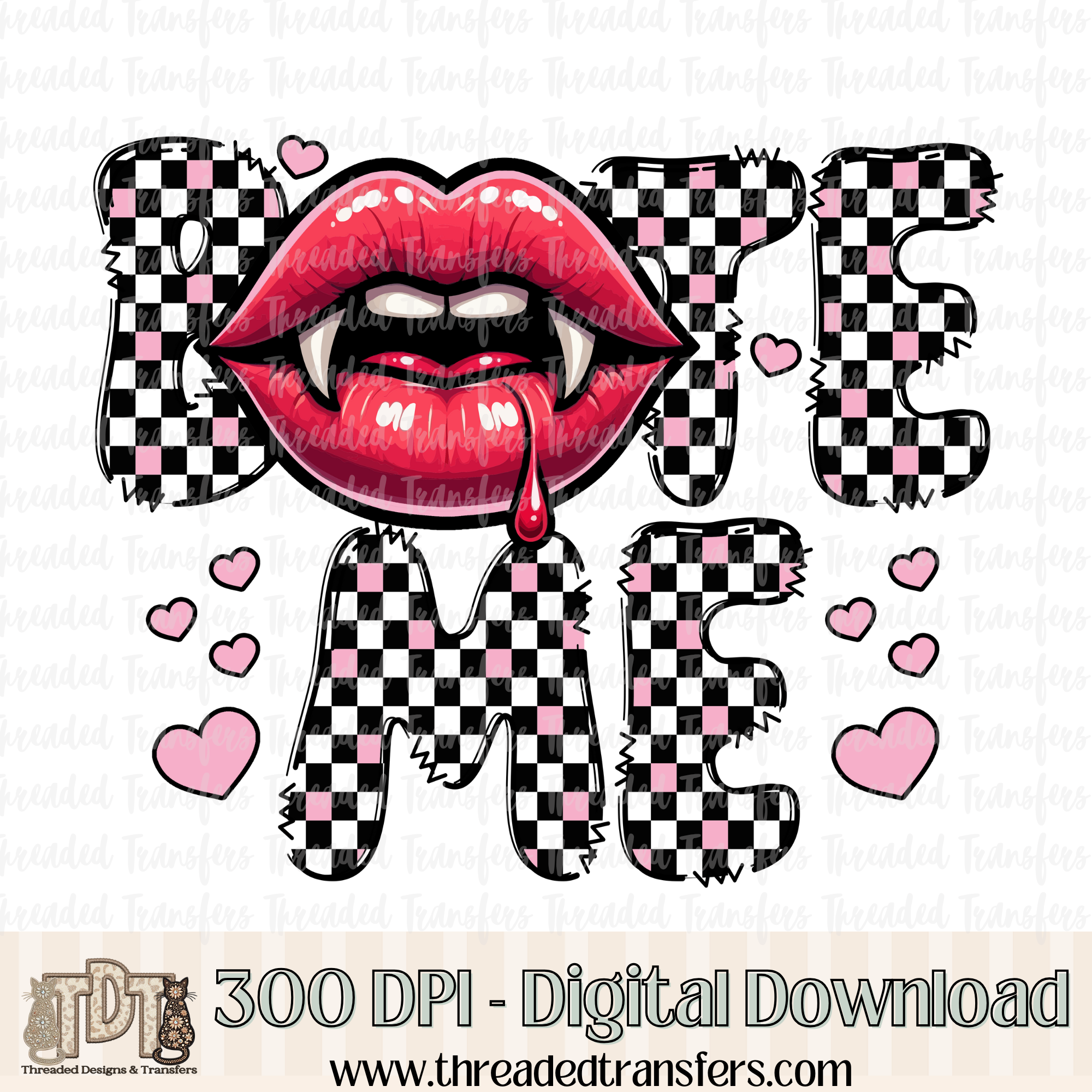 Bite Me Fangs Digital Design Download (PNG Format - no product shipped ...