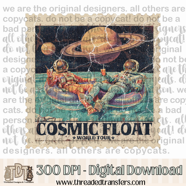 Cosmic Float World Tour Stamp Digital Design Download (PNG Format - no ...