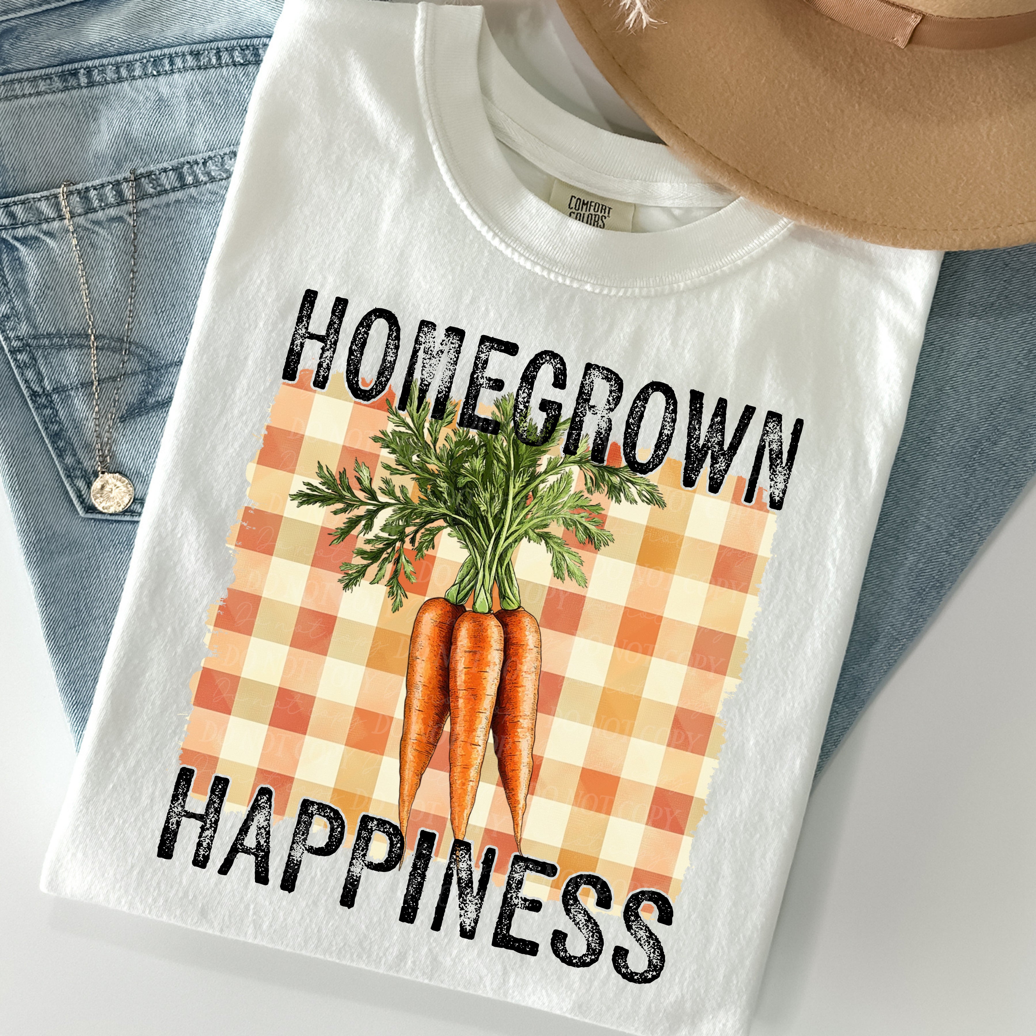 Homegrown Happiness Carrots Vintage DTF Transfer – Threaded Transfers