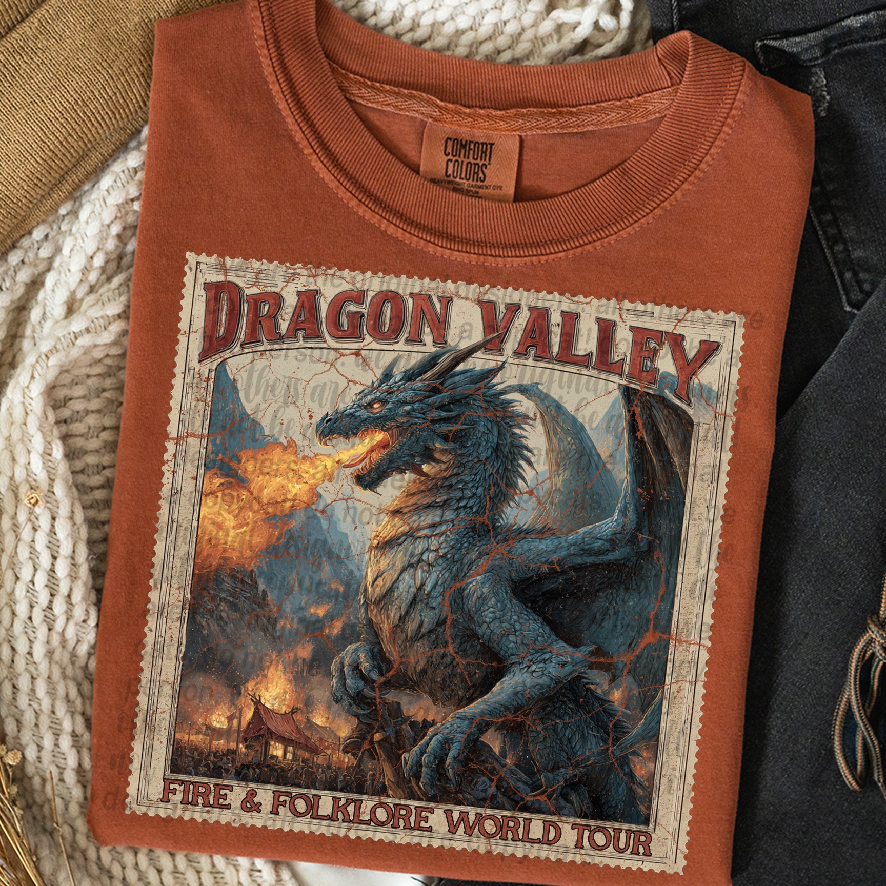 Dragon Valley World Tour Stamp DTF Transfer – Threaded Transfers