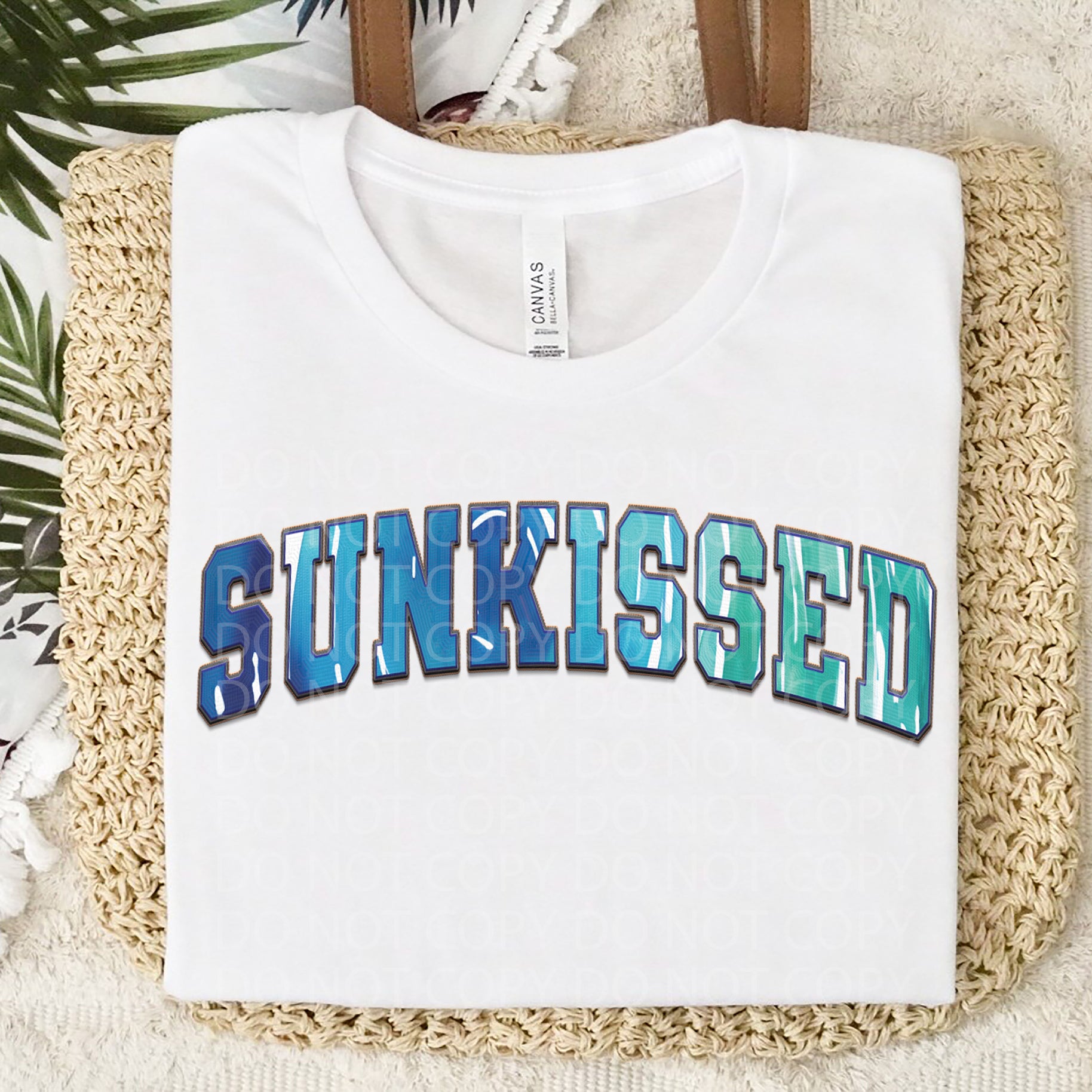 Sunkissed Faux Embroidery DTF Transfer – Threaded Transfers